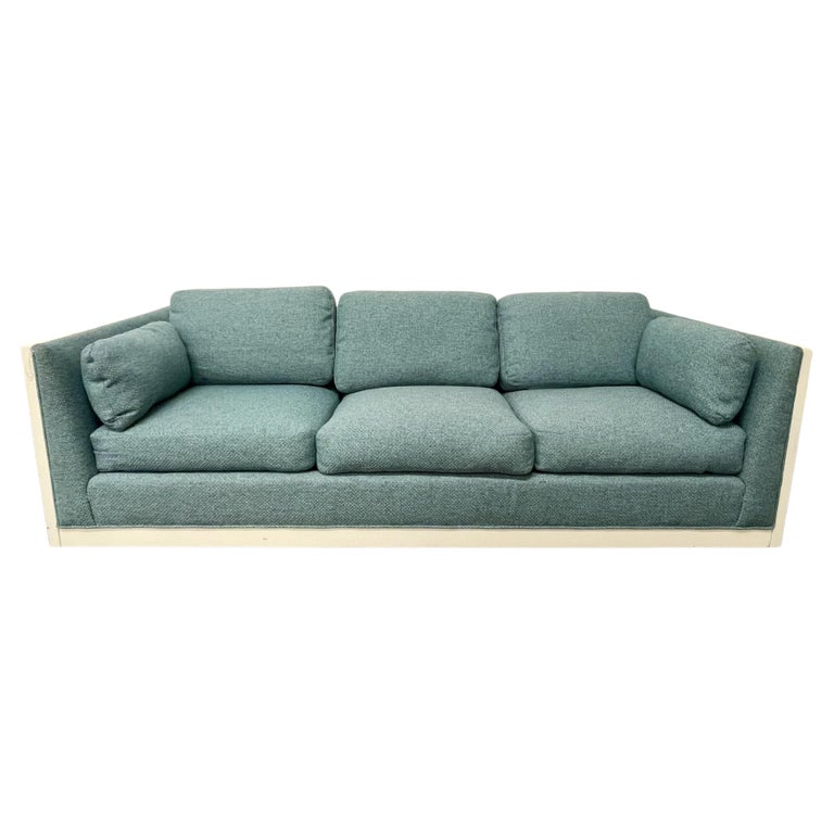 Milo Baughman Sofa, Couch, White Lacquered, Mid-Century Modern For Sale ...