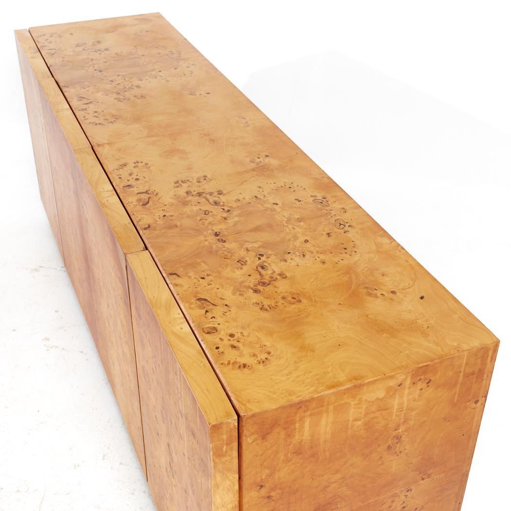 Milo Baughman Style Dillingham Mid Century Burlwood Buffet For Sale at ...
