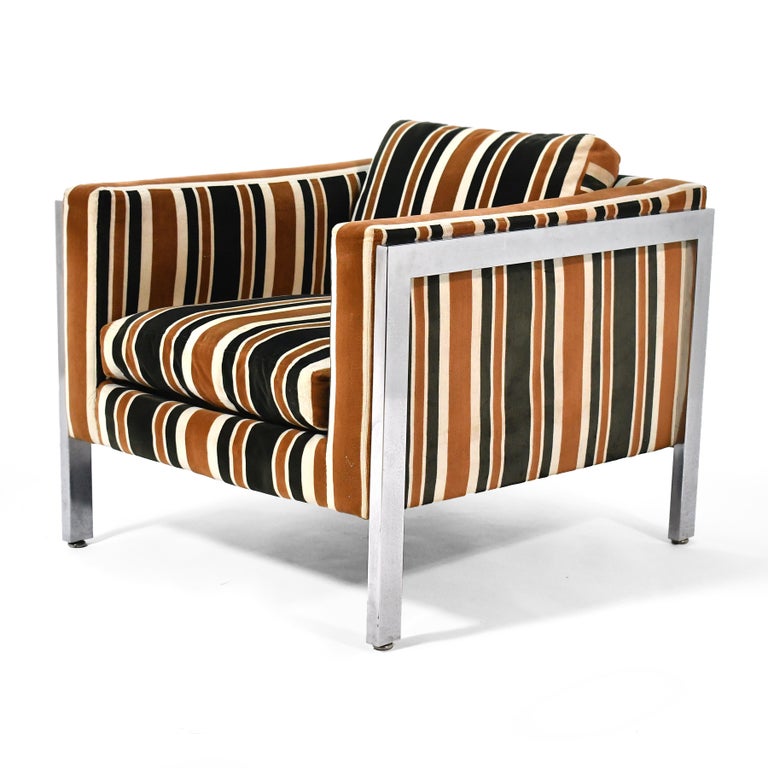 Milo Baughman Style Lounge Chair For Sale at 1stDibs