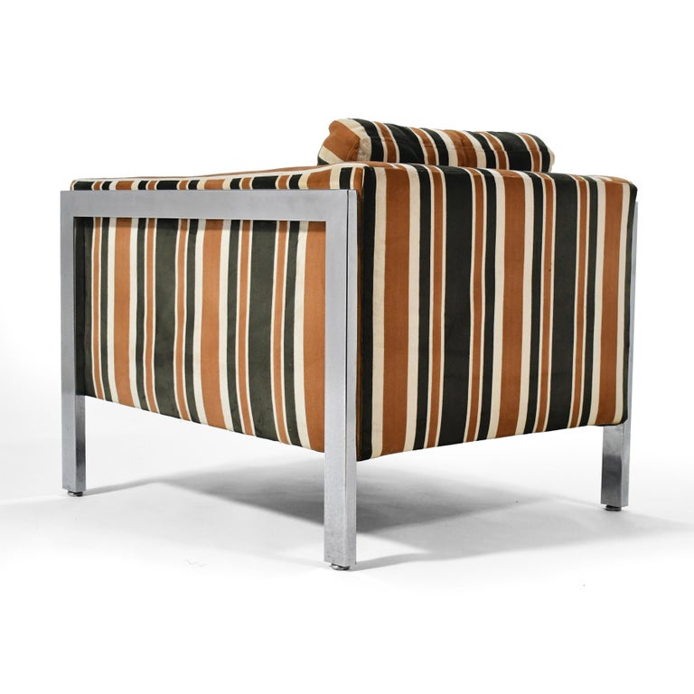 Milo Baughman Style Lounge Chair For Sale at 1stDibs