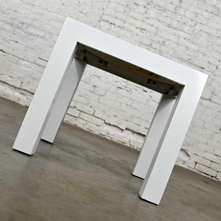 Milo Baughman Thayer Coggin Environment 70 Sq White Painted Parsons ...