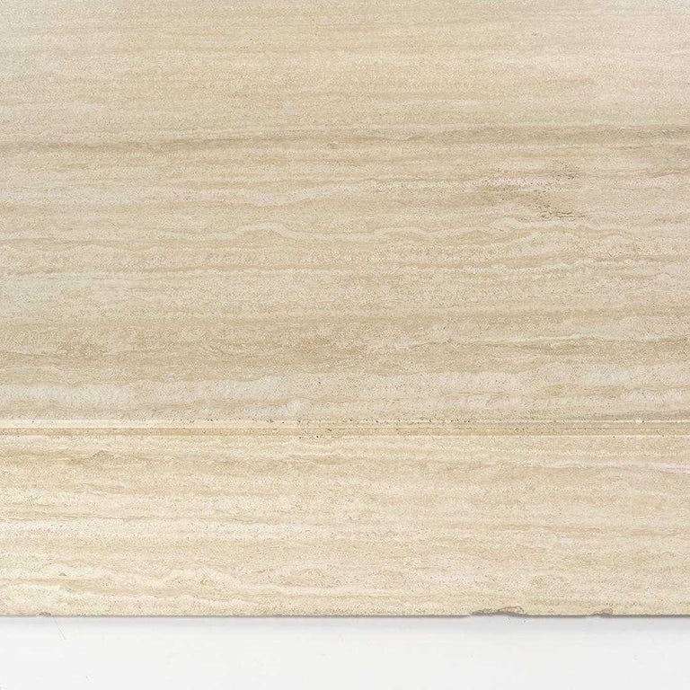 Milo Baughman Travertine Plinth Monolith Stone Cubic Coffee Table, 1969 ...