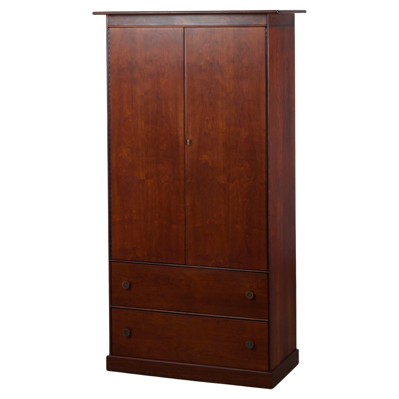 Barzilay Mid Century Walnut Armoire at 1stDibs