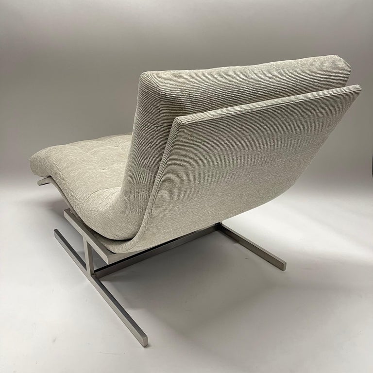 Mid Century Wave Chaise in the Style of Milo Baughman, circa 1970's For ...