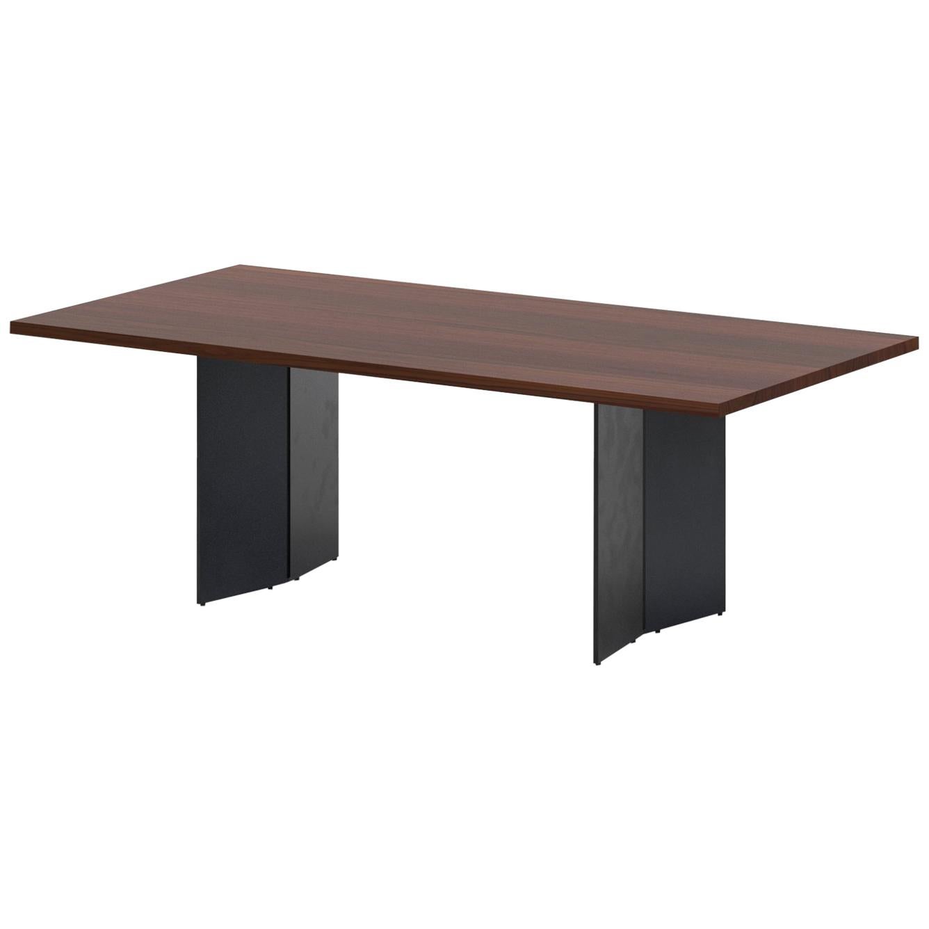 Milo Table 84", Walnut For Sale at 1stDibs