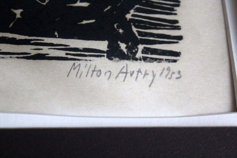 Milton Avery Female Odalisque Signed Modern Woodcut Artist's Proof 1953 ...