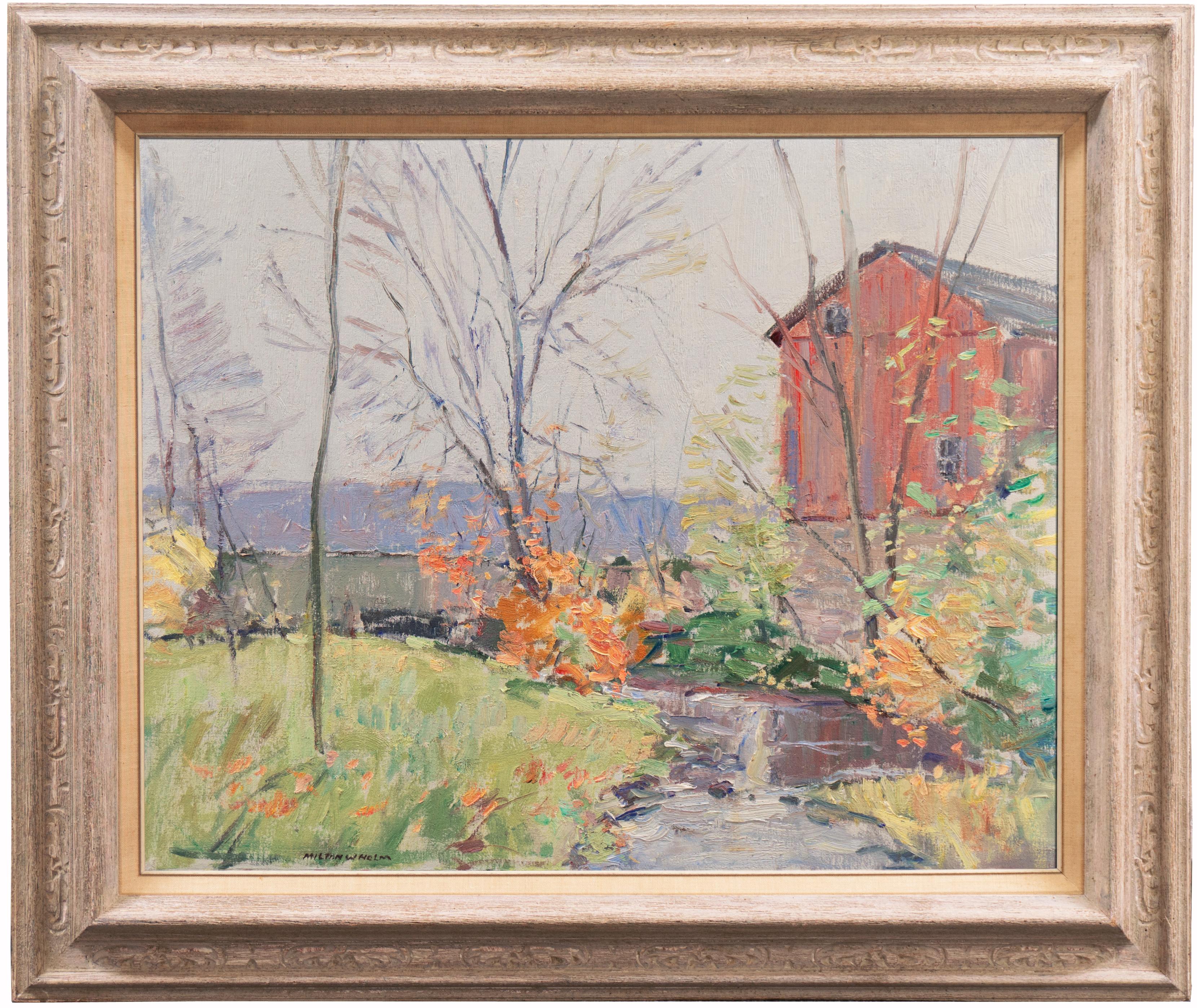 Milton W. Holm - 'Rochester, New York', American Impressionist ...