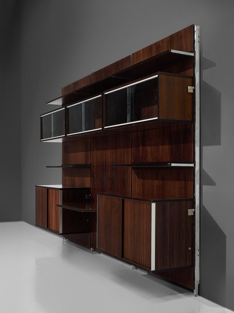 MIM Roma Wall Unit in Rosewood For Sale at 1stDibs