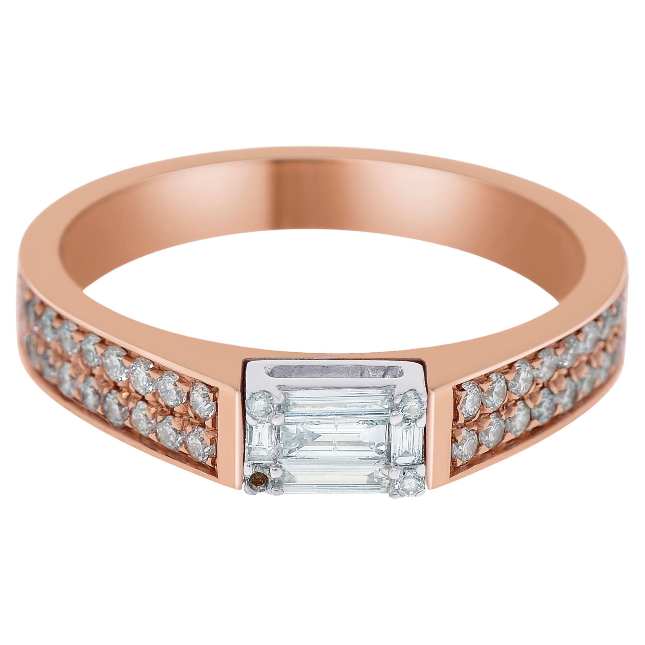 Mimi Milano Esseredivenire 18k White Gold Diamond Band Ring For Sale at ...