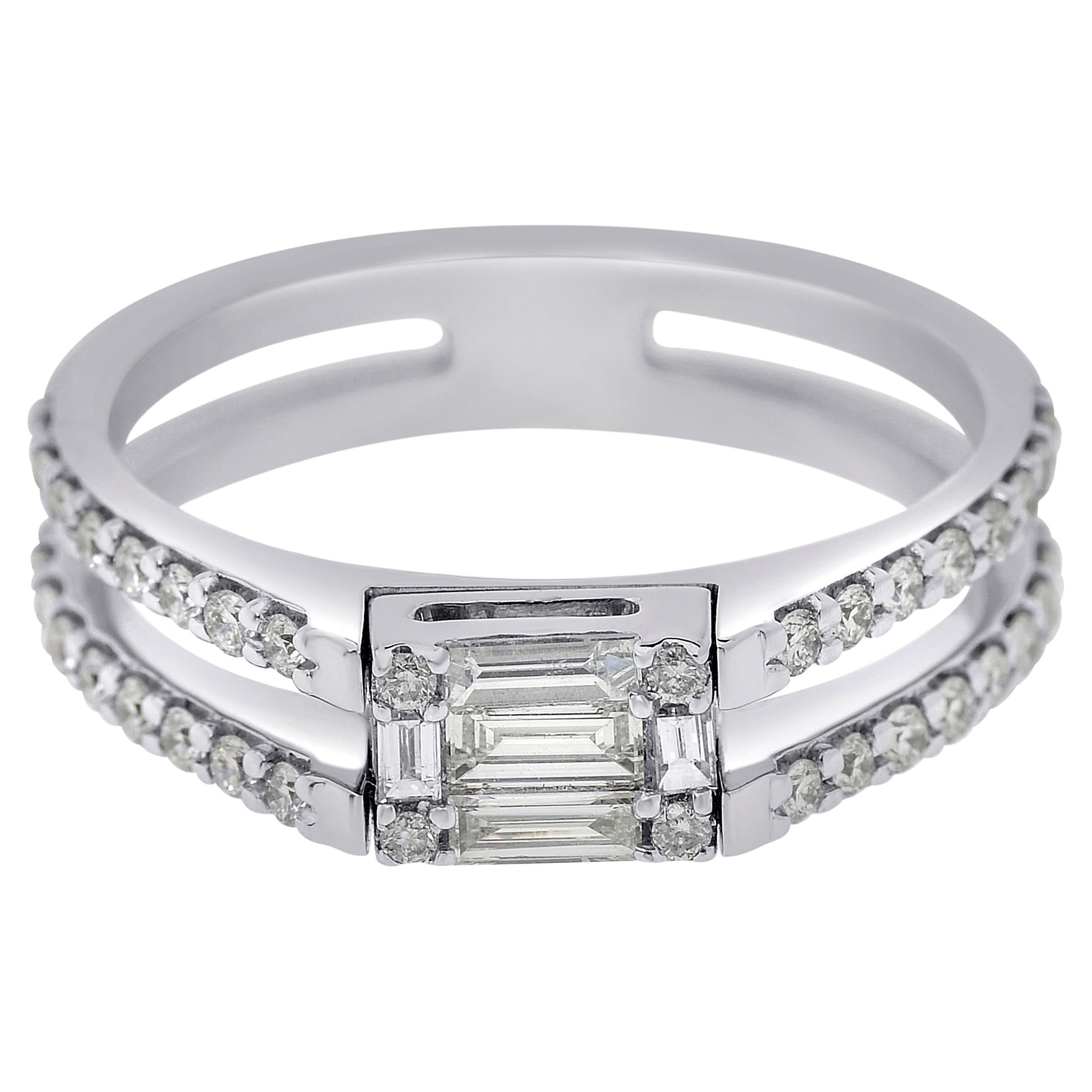 Mimi Milano Esseredivenire 18k Rose Gold Diamond Band Ring For Sale at ...