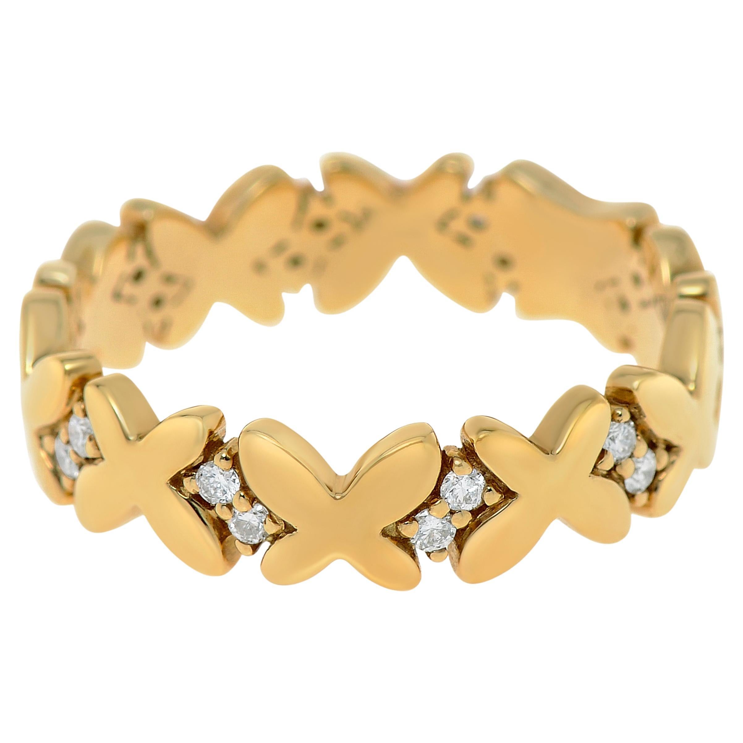 Mimi Milano Freevola 18k Gold, Diamond Band Ring For Sale at 1stDibs