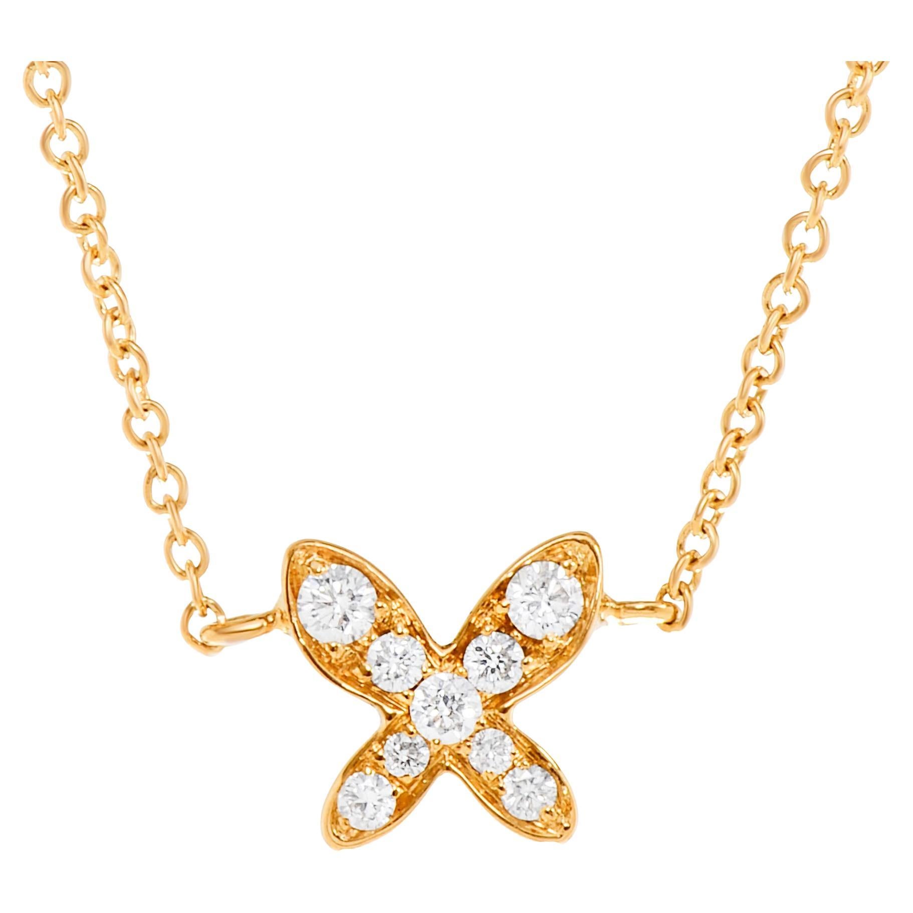 Mimi Milano Freevola 18k Rose and White Gold Pendant Necklace For Sale ...