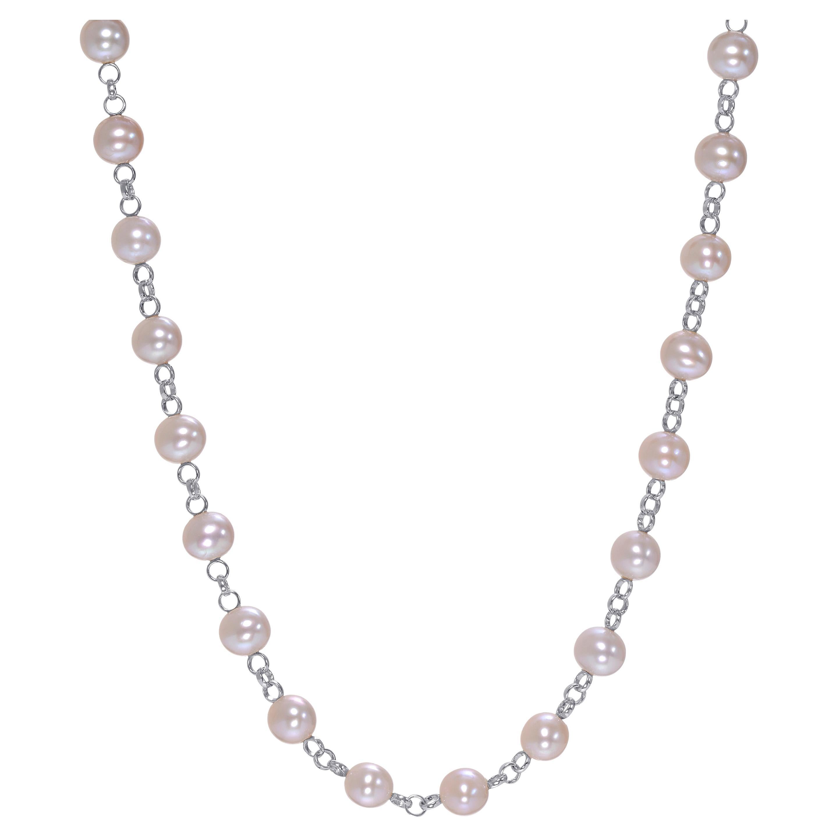 Mimi Milano Nagai 18k Rose Gold, Pearl Choker Necklace For Sale at 1stDibs