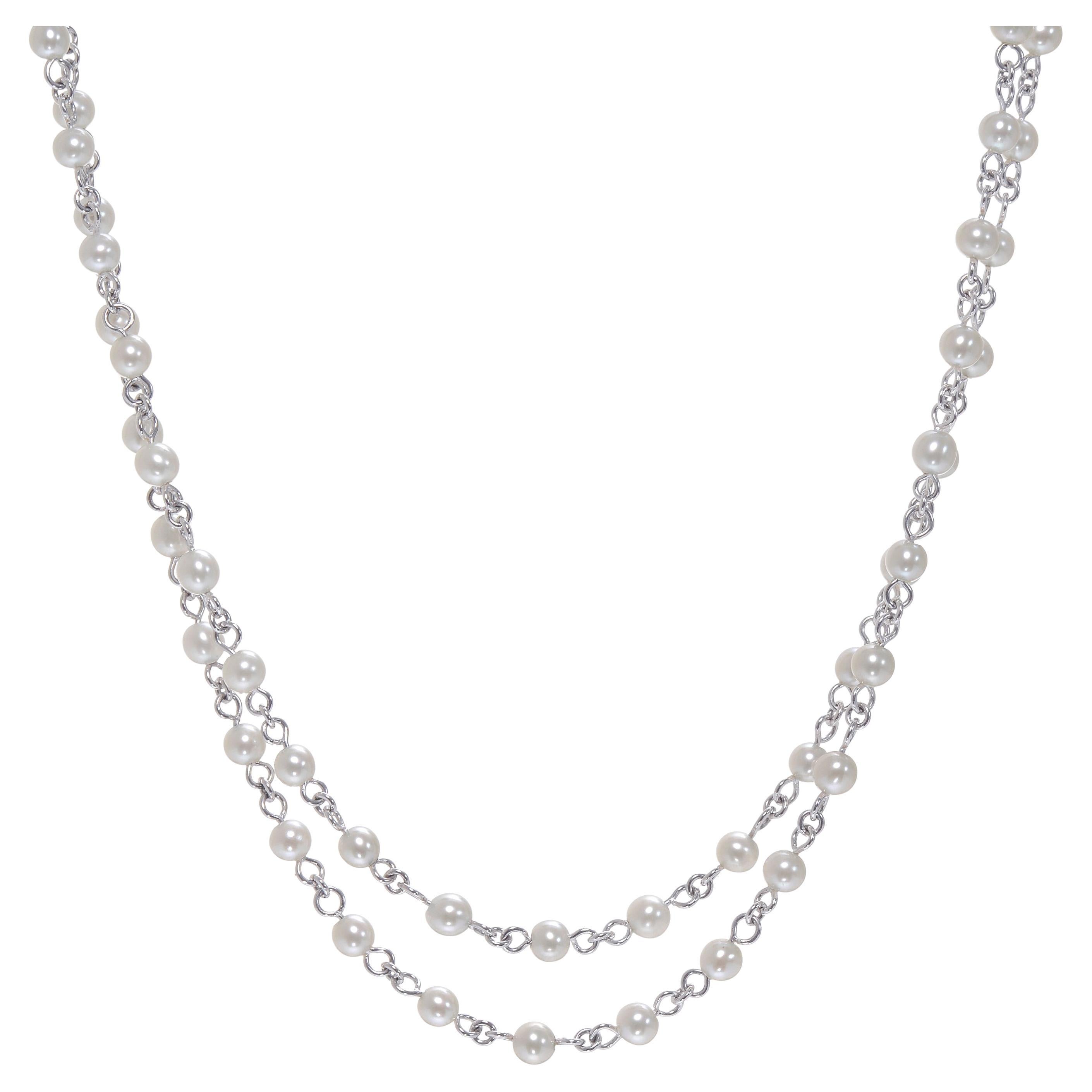 Mimi Milano Shelley 18K White Gold, Diamond and Mother Of Pearl ...