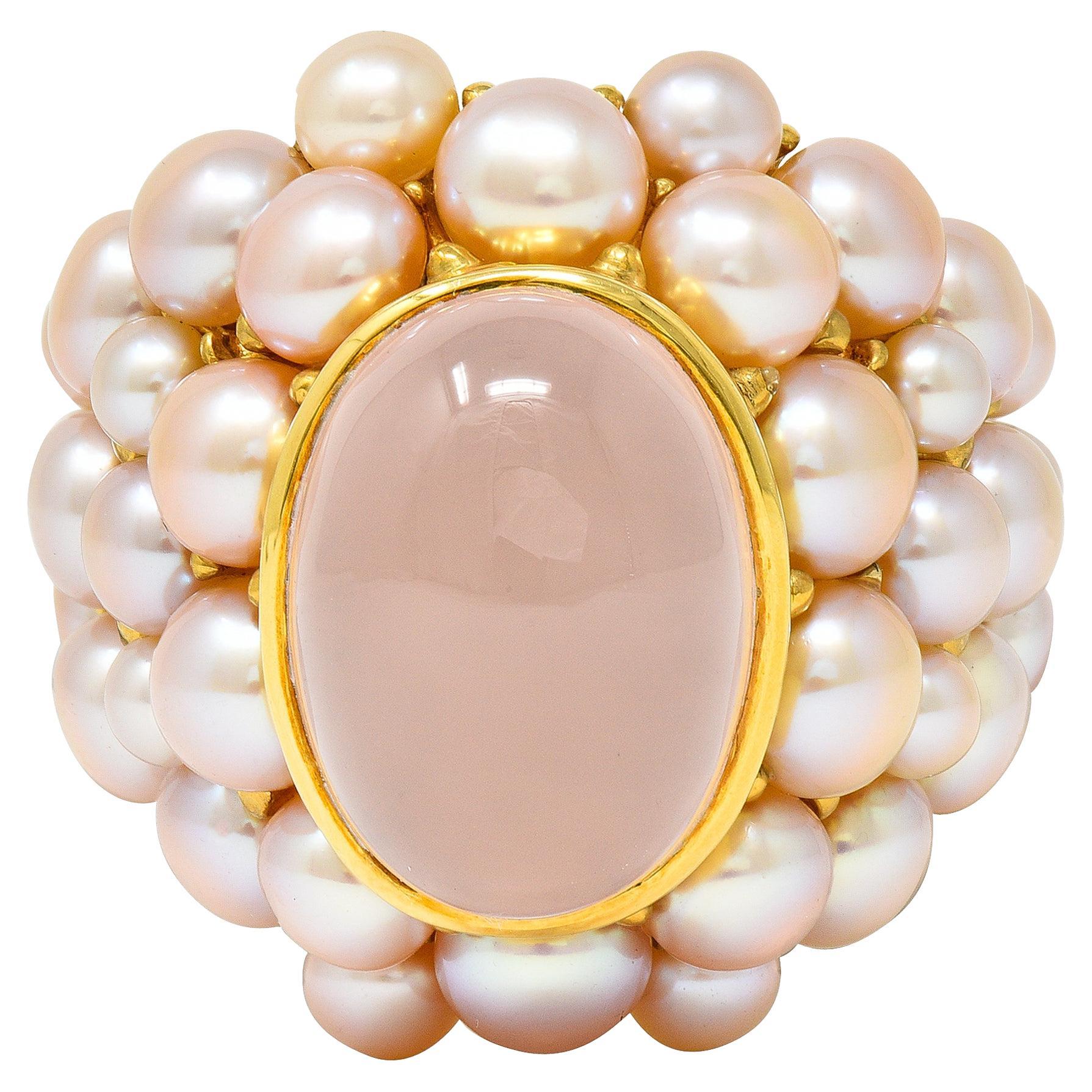 Mimi Milano Lavender Moonstone Diamond White Gold Ring at 1stDibs ...