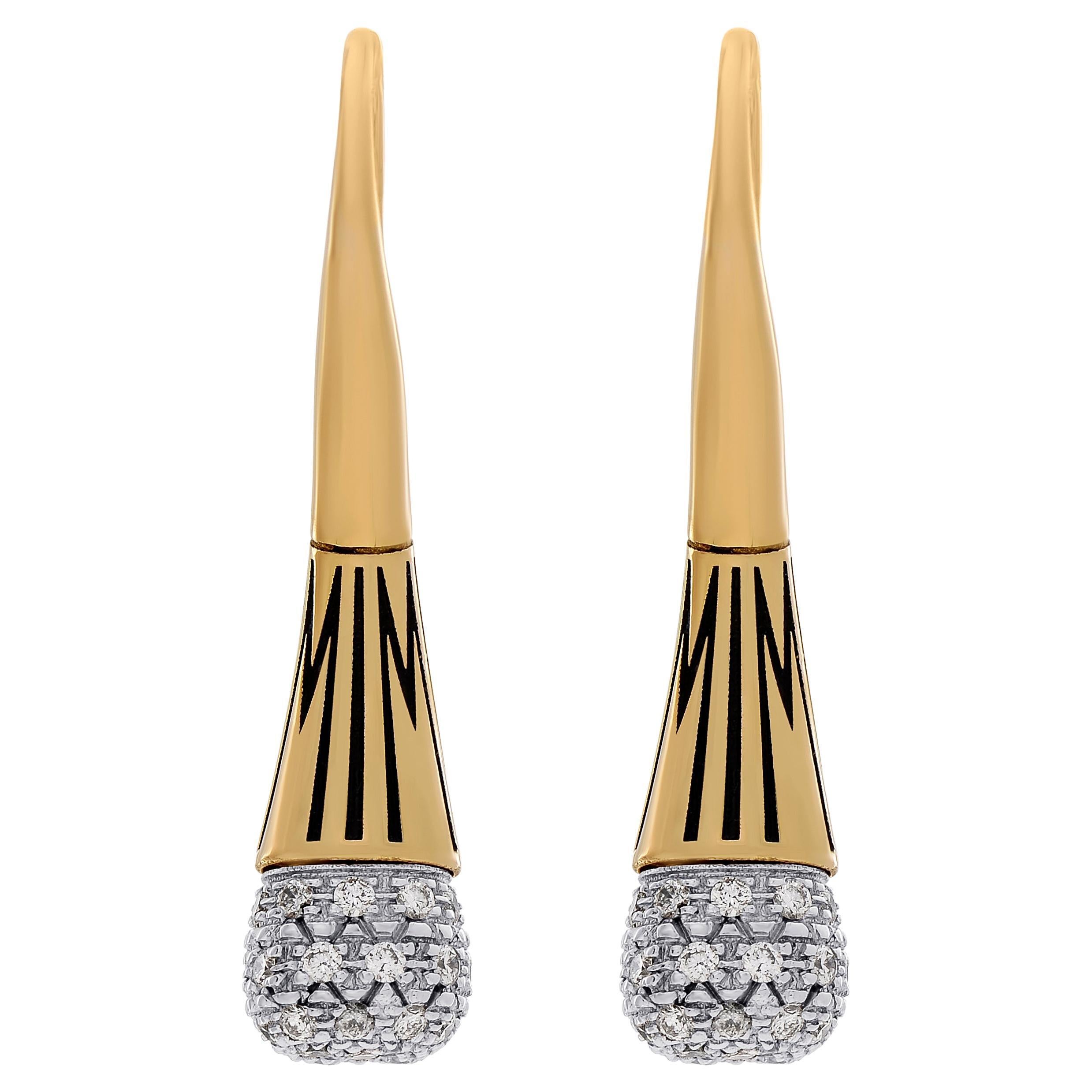 Mimi Milano Tam Tam 18k Yellow Gold, Citrine Drop Earrings For Sale at ...