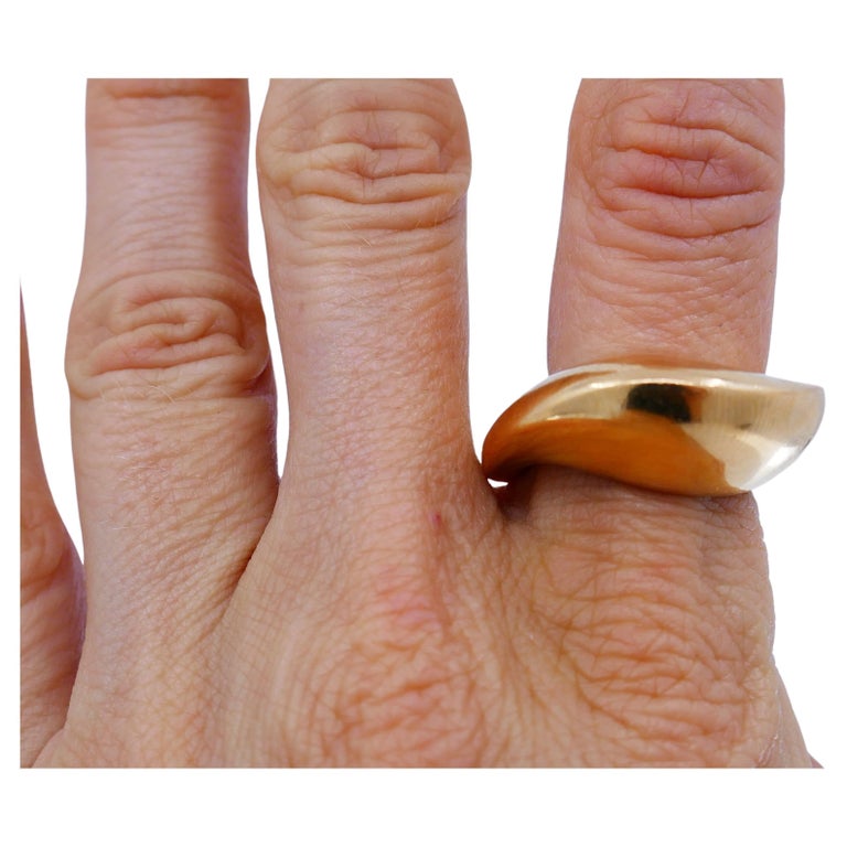 Mimi So Gold Band Ring For Sale at 1stDibs