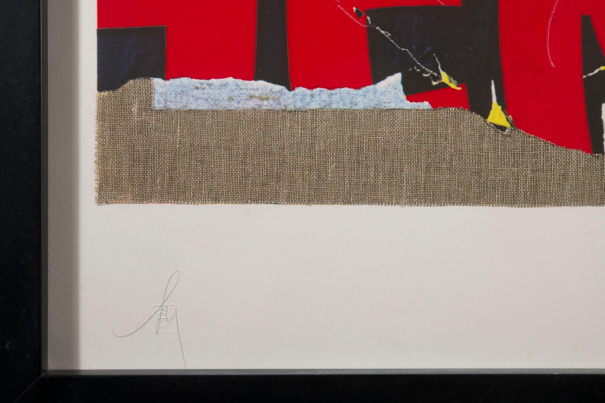 Mimmo Rotella Italian Original Signed Etching For Sale at 1stDibs