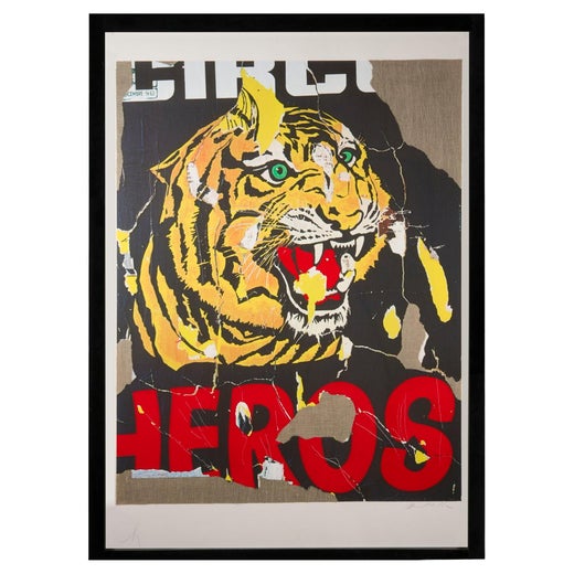 Mimmo Rotella Italian Original Signed Etching For Sale at 1stDibs