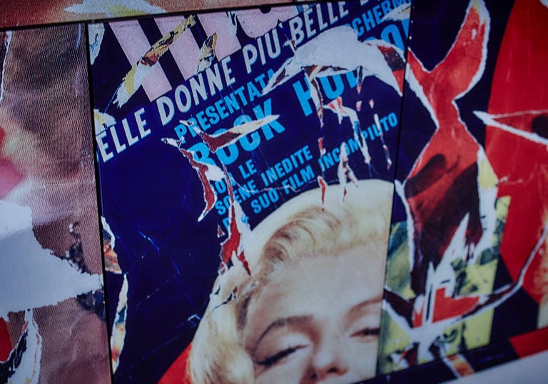 Mimmo Rotella "Marilyn, la donna più bella" Galvanized Sheet Metal ...