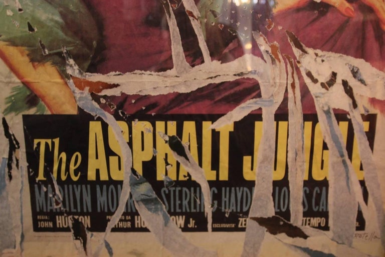 Mimmo Rotella, "Marylin Sola", Lacerated Poster, 1999, Italy For Sale ...