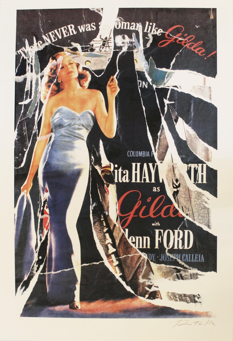 Mimmo Rotella - Gilda For Sale at 1stDibs