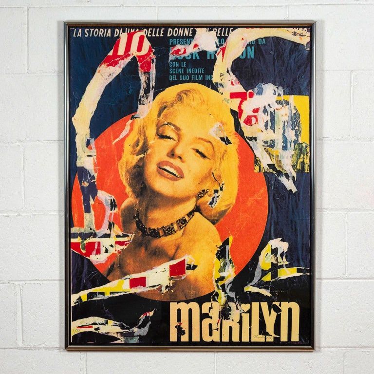 Mimmo Rotella - Marilyn En vente sur 1stDibs
