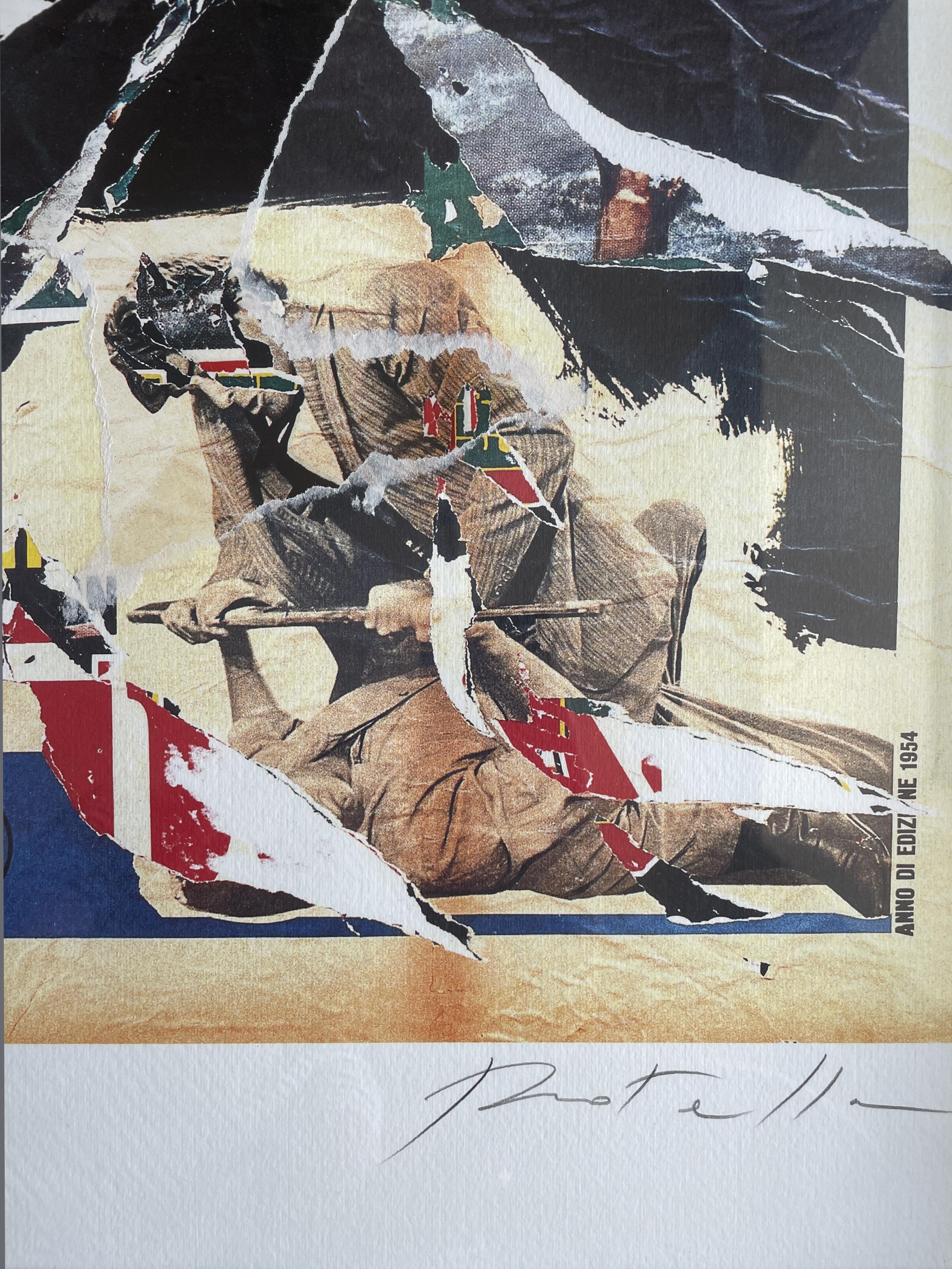 Mimmo Rotella - La magnífica preda en venta en 1stDibs