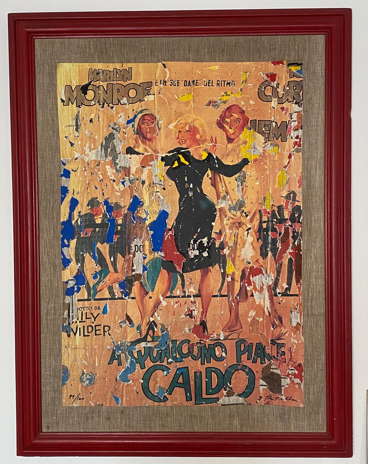 Mimmo Rotella - Marilyn Monroe III For Sale at 1stDibs