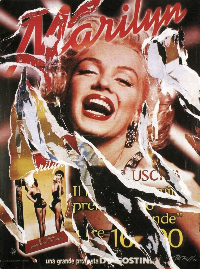 Mimmo Rotella - Mimmo Rotella Italian Original Signed Serigraph ...
