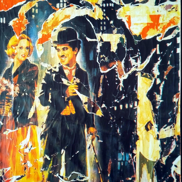 Mimmo Rotella - Mimmo Rotella The Lights of the City Slashed Silk ...