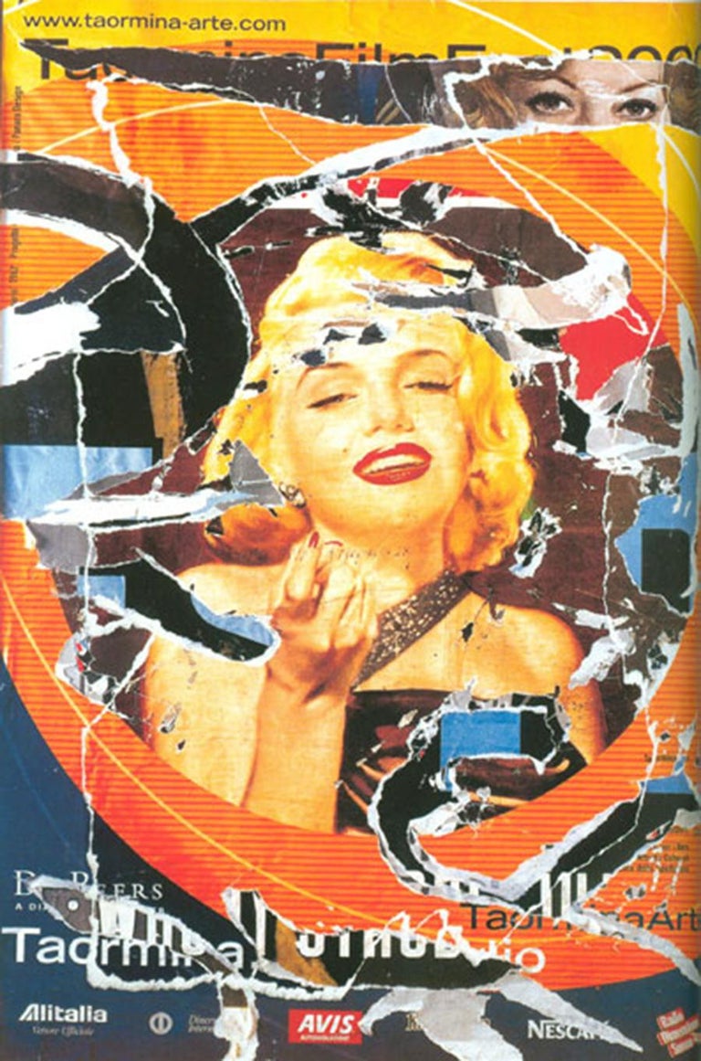 Mimmo Rotella - Omaggio a Marilyn (A Tribute to Marilyn) For Sale at ...