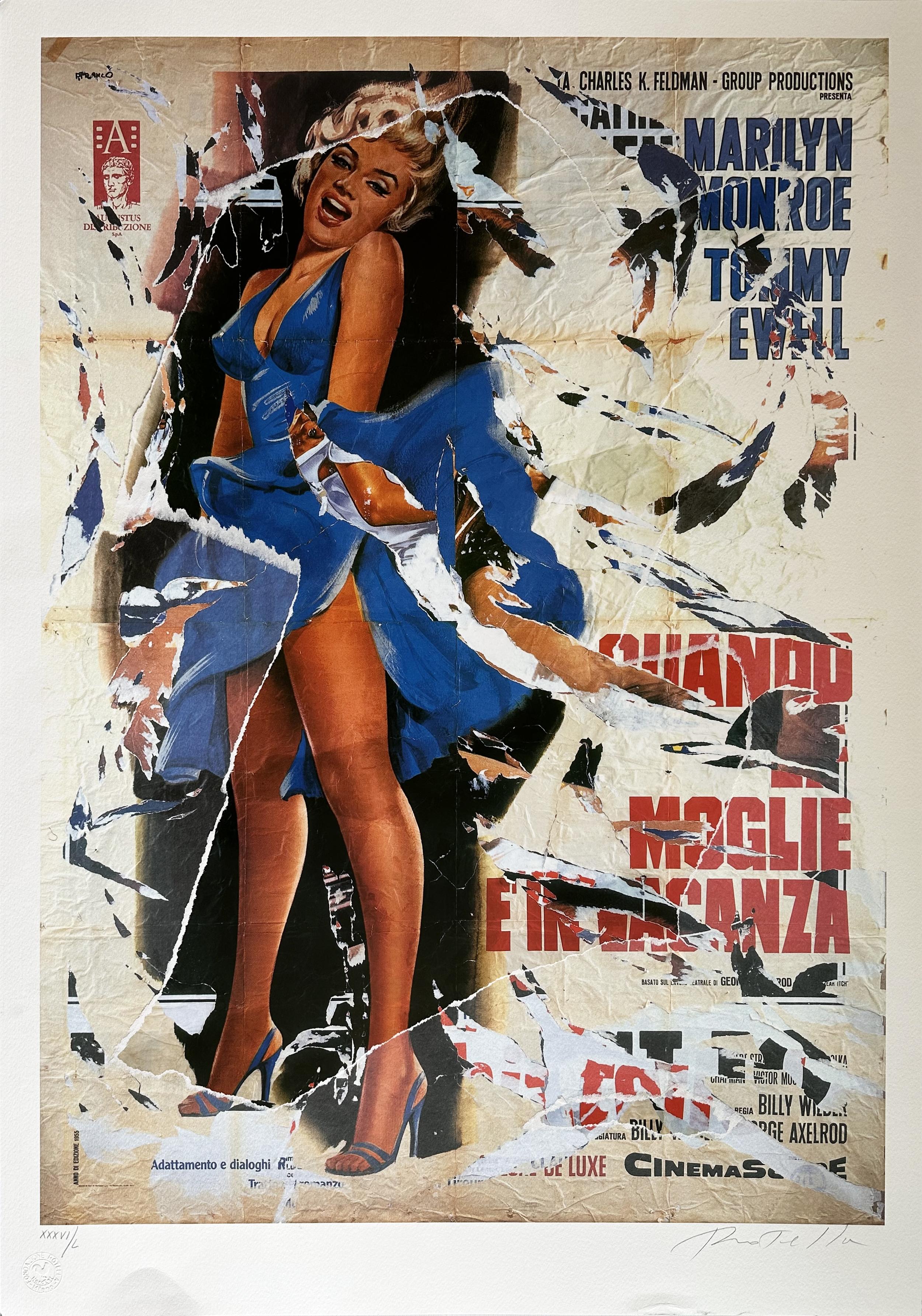 Mimmo Rotella Quando La Moglie Va In Vacanza For Sale At 1stdibs