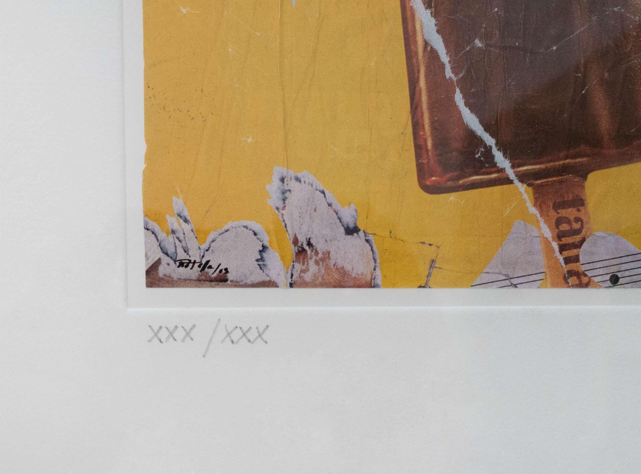 Mimmo Rotella - Senza Titolo, Pop, Nouveau Realisme, Kennedy For Sale ...