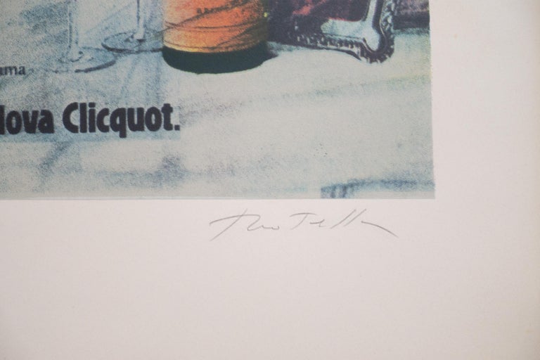 Mimmo Rotella - Untitled (Vedova Cliquot), Veuve cliquot, Italian Pop ...