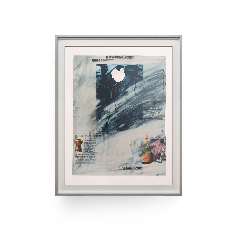 Mimmo Rotella - Untitled (Vedova Cliquot), Veuve cliquot, Italian Pop ...