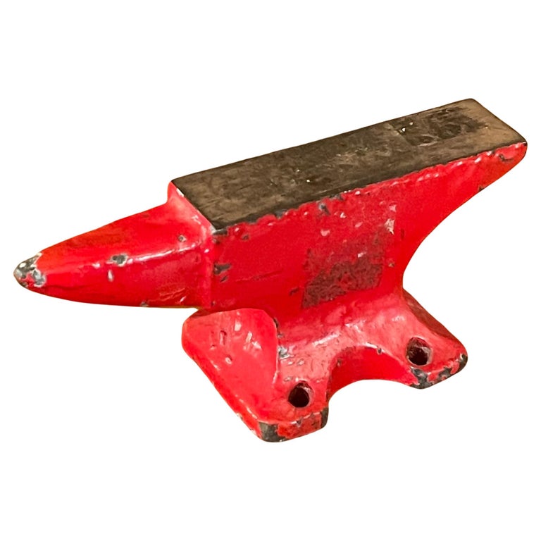 Minature Red Anvil Paperweight at 1stDibs