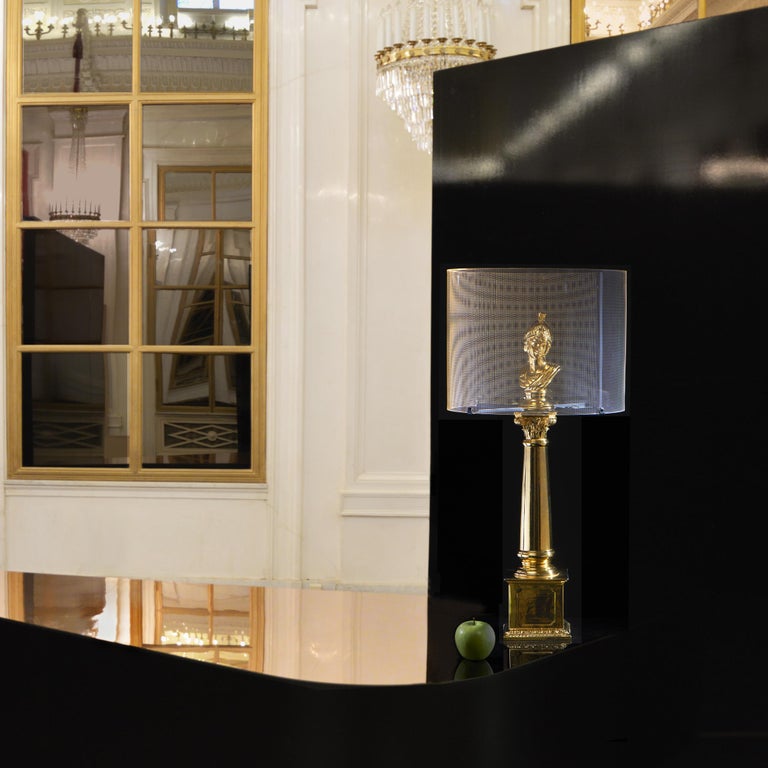 Minerva Touch Lamp, Gold For Sale at 1stDibs