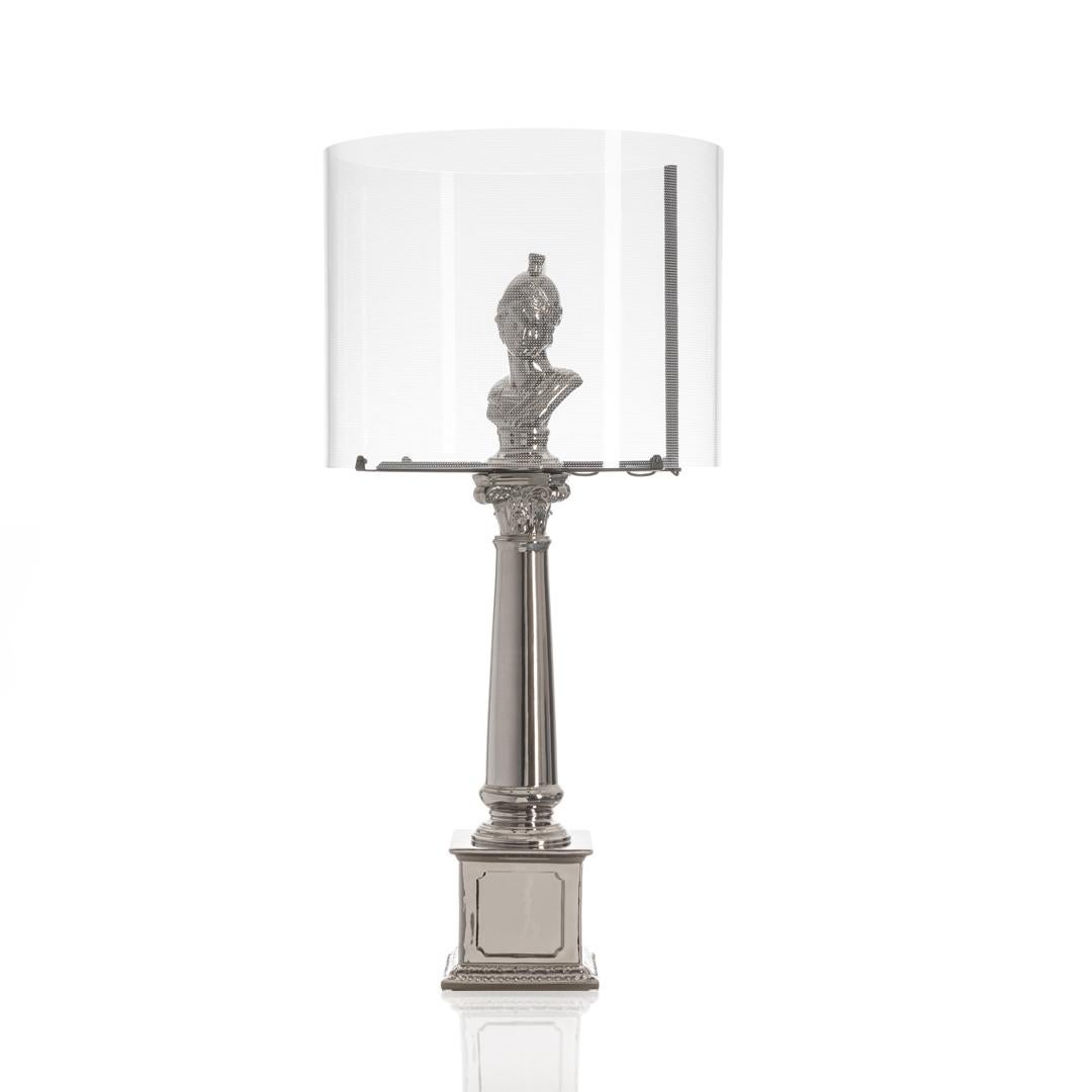 Minerva Touch Lamp, Silver For Sale at 1stDibs