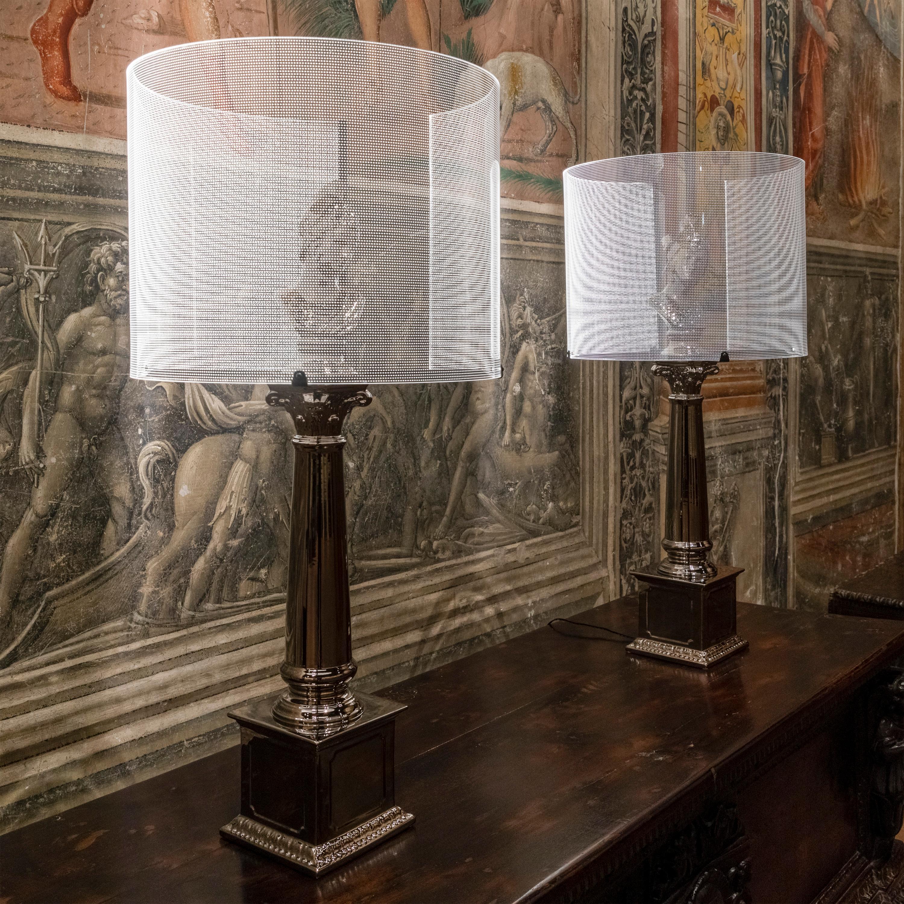 Minerva Touch Lamp, Silver For Sale at 1stDibs