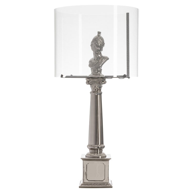 Minerva Touch Lamp, Silver For Sale at 1stDibs