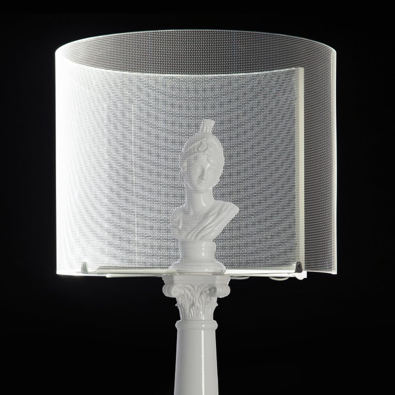 Minerva Touch Lamp, White For Sale at 1stDibs
