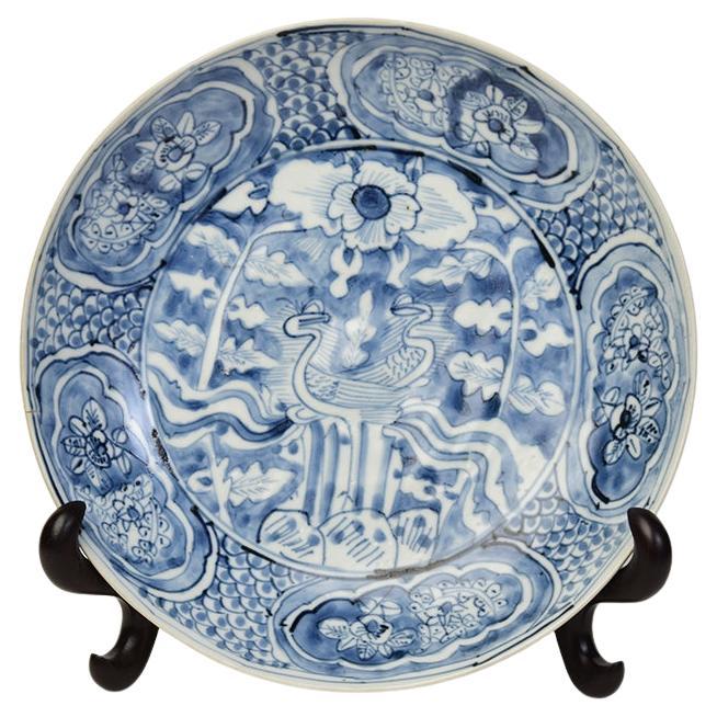 Ming Dynasty, Antique Chinese Swatow Blue and White Ceramic Dish For ...