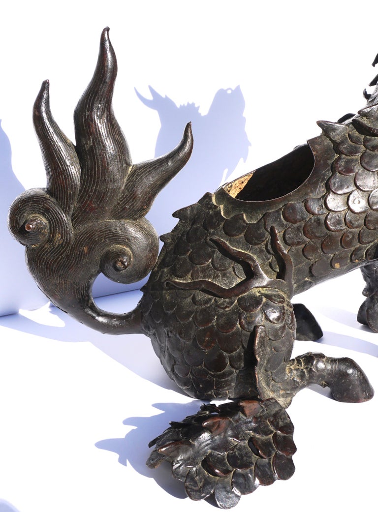 Ming Dynasty Bronze Mythical Xiezhi Censer, circa 1368-1644 at 1stDibs ...