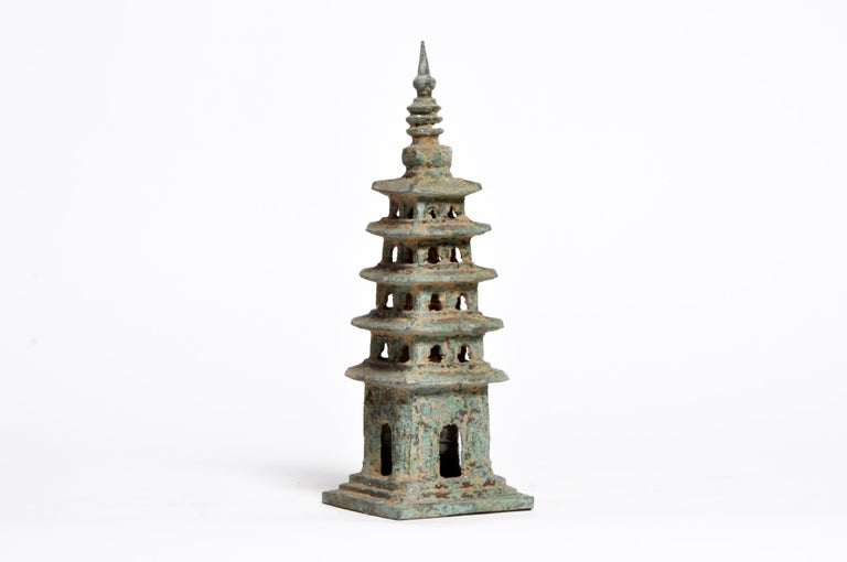 Ming Style Brass Watch Tower Pagoda at 1stDibs