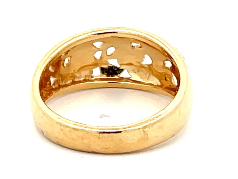 Mings Dragon Cutout Dome Band Ring in 14k For Sale at 1stDibs
