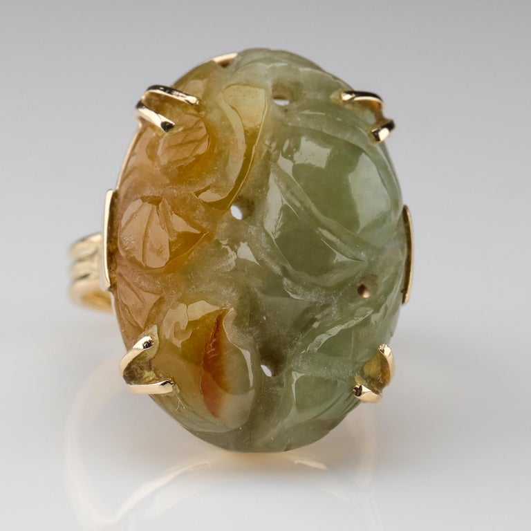 Ming's Jade Ring from Midcentury at 1stDibs