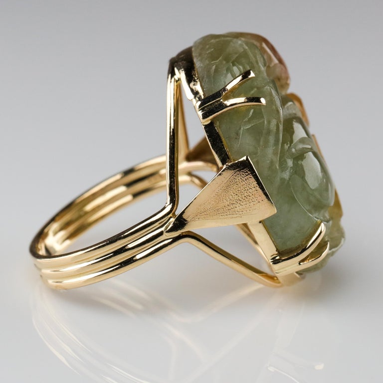 Ming's Jade Ring from Midcentury at 1stDibs