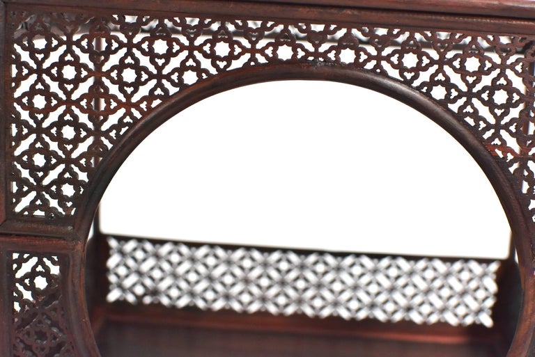 Mini Chinese Moon Bed, Rosewood Model of Bed at 1stDibs