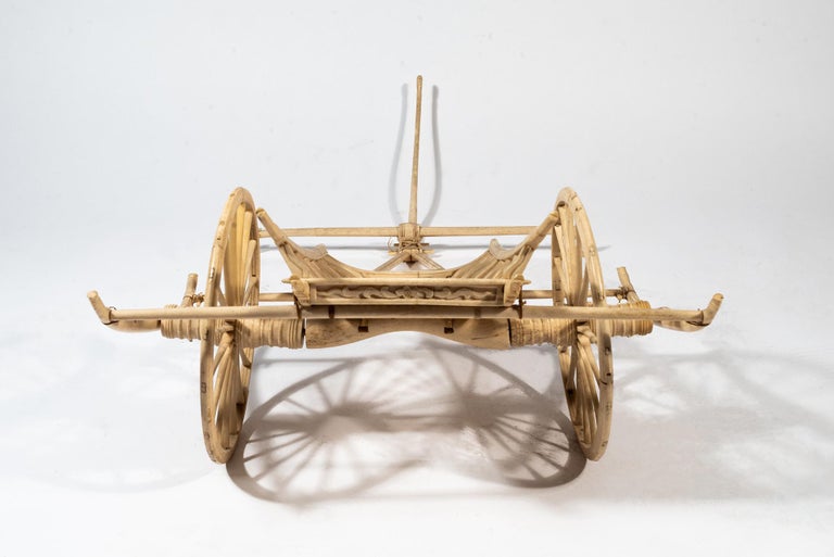 Mini Model of Charette, Wood, South China, circa 1890 For Sale at 1stDibs